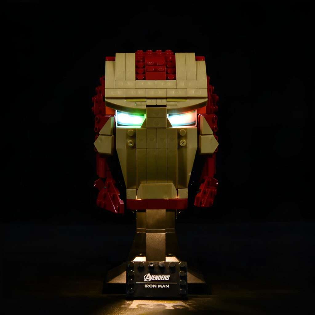 Iron Man Helmet Lego Light Kit | Block Kingdom